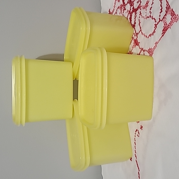 Kitchen | 4 Vintage Tupperware Yellow Storage Containers | Poshmark